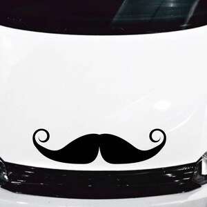 Mustache Decal | Mustache Sticker | Static Cling Decal by Decaltheory ...
