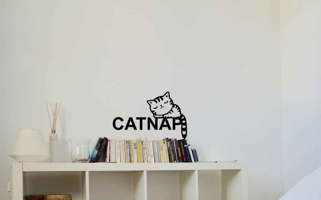 Catnap Decal Cat Decal Sticker by Decaltheory on Etsy - Etsy Israel