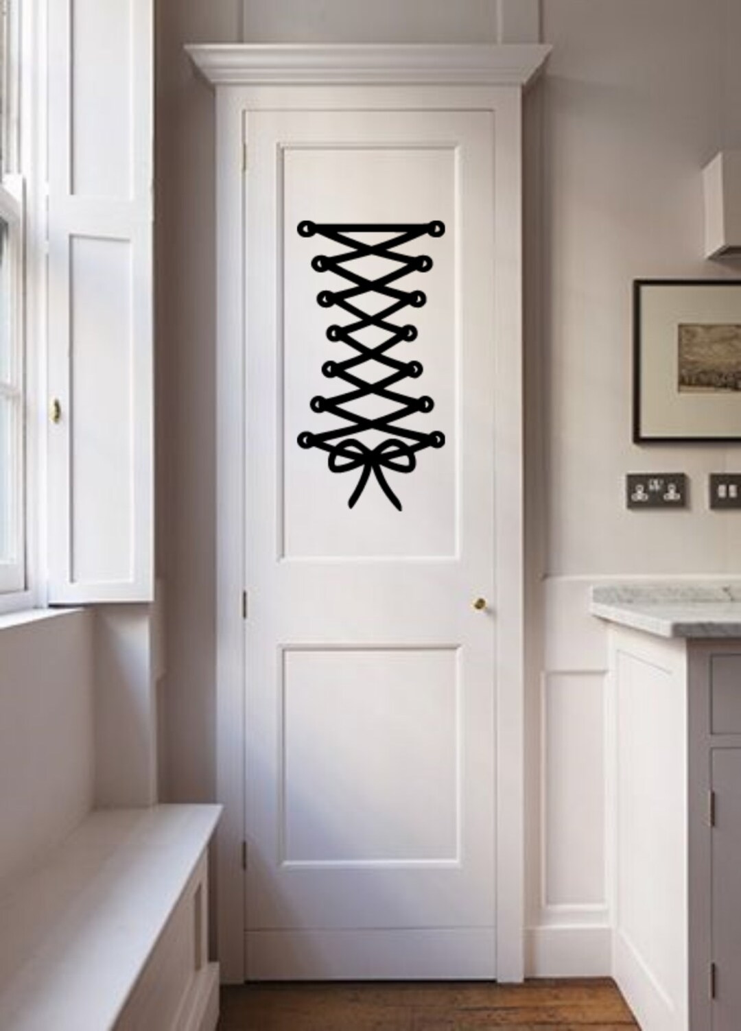 Laces Decal Sticker | Corset Decal Sticker by Decaltheory on Etsy - Etsy