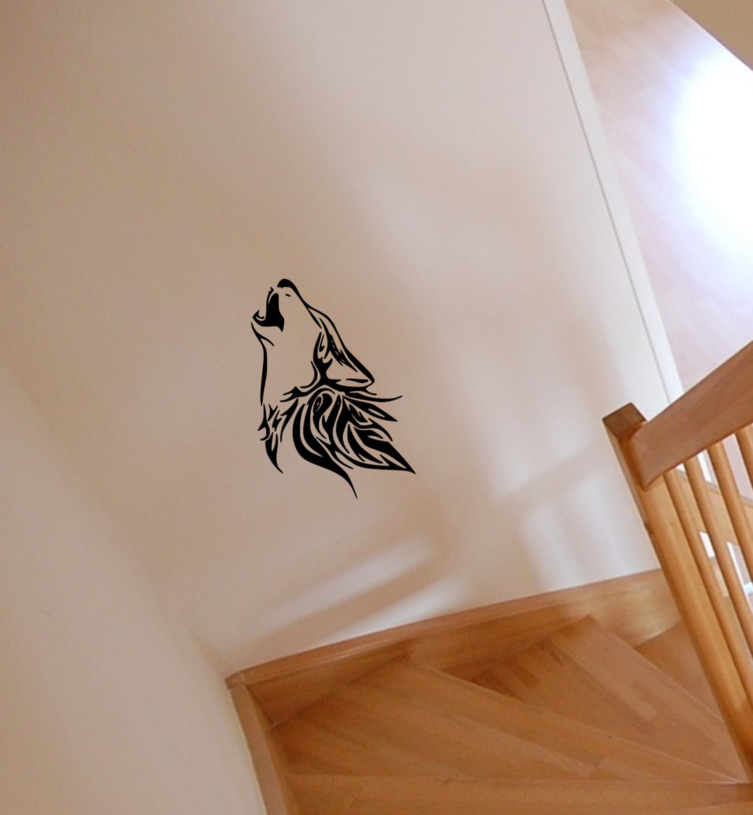Howling Wolf Decal | Wolf Sticker| Tribal Decal by Decaltheory on Etsy ...