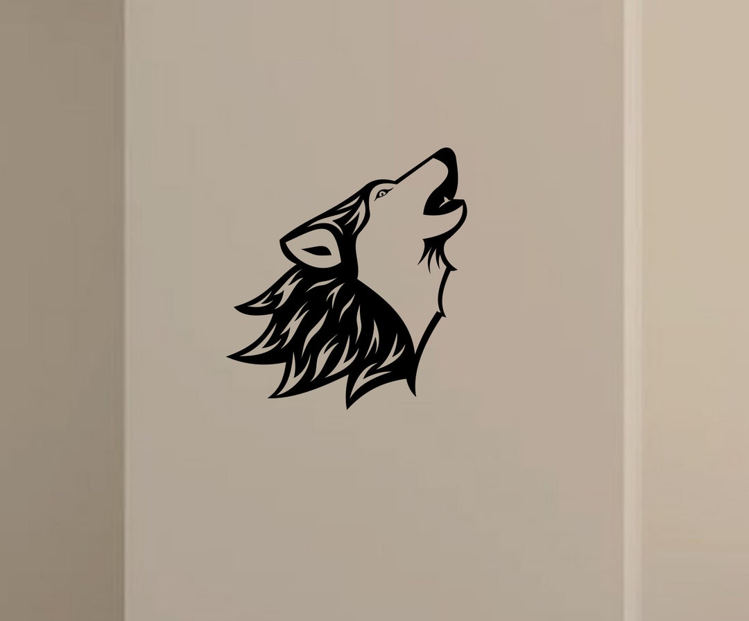 Howling Wolf Decal | Wolf Sticker by Decaltheory on Etsy - Etsy