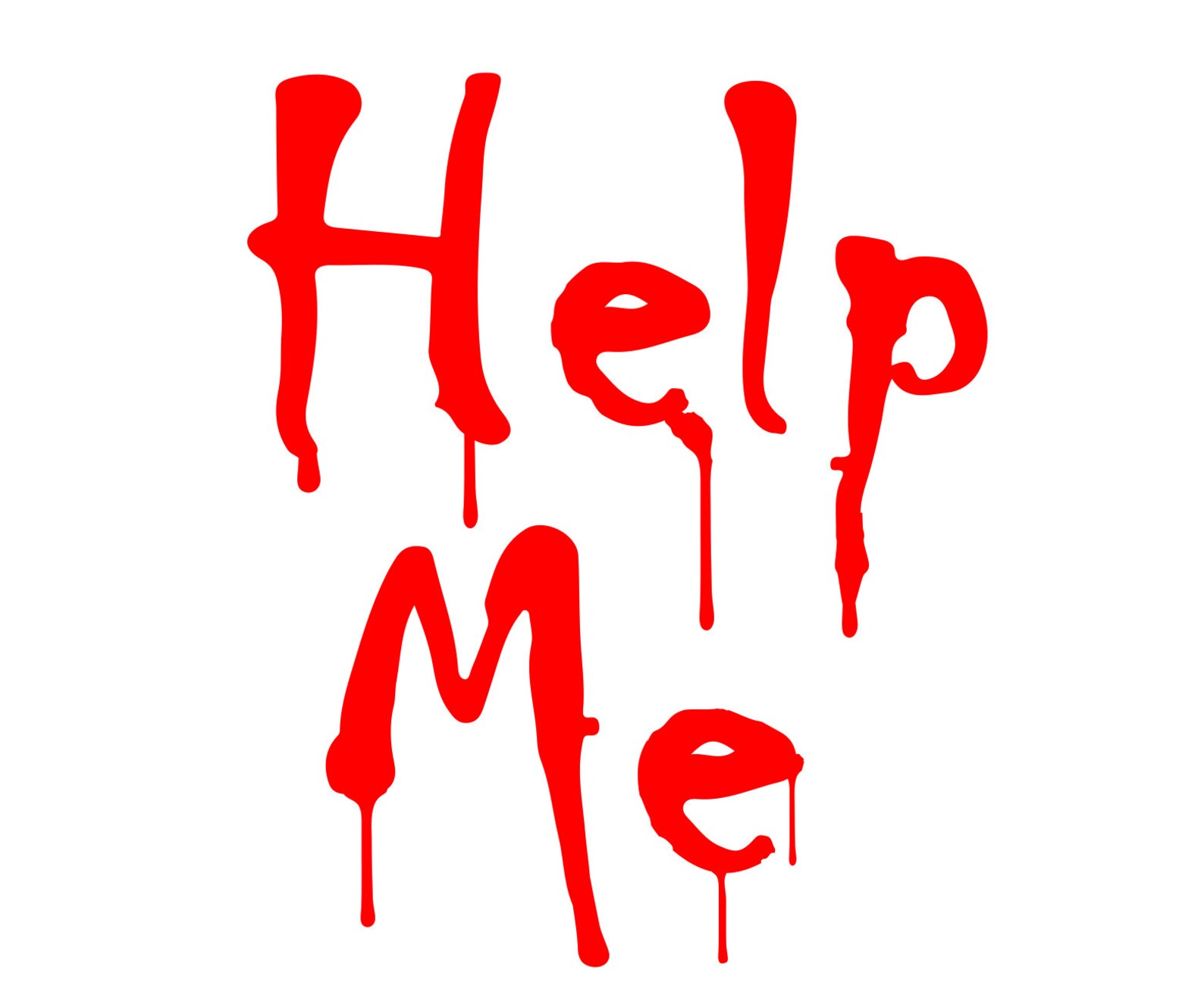 Bloody Help Me Decal Halloween Sticker Halloween Blood - Etsy