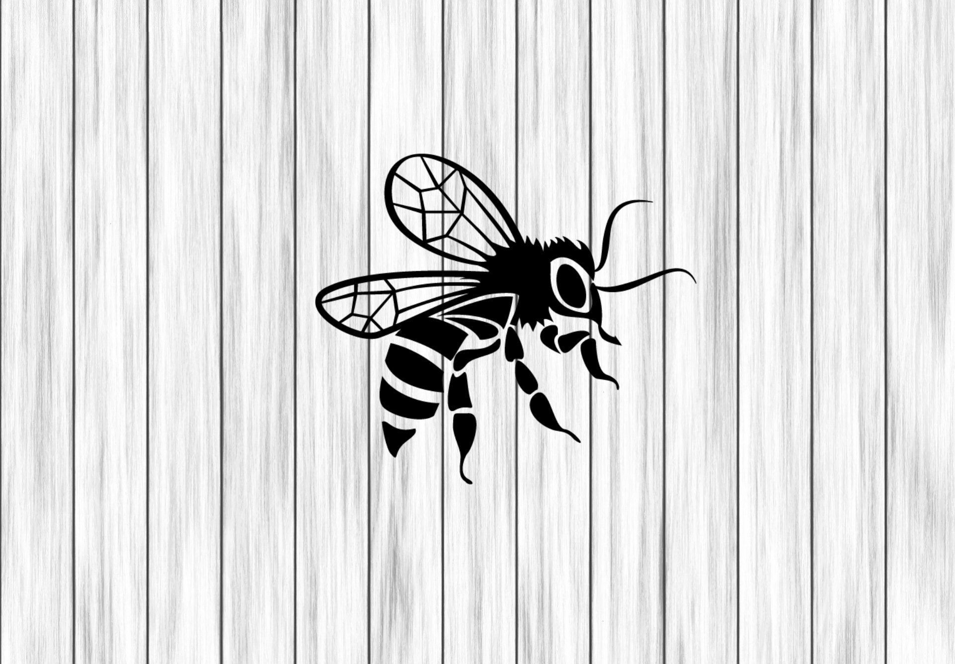 Buzzing Bee Vinyl Decal Bumblebee Decal Bee Sticker by - Etsy