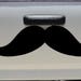 Mustache Decal | Mustache Sticker | Static Cling Decal by Decaltheory ...