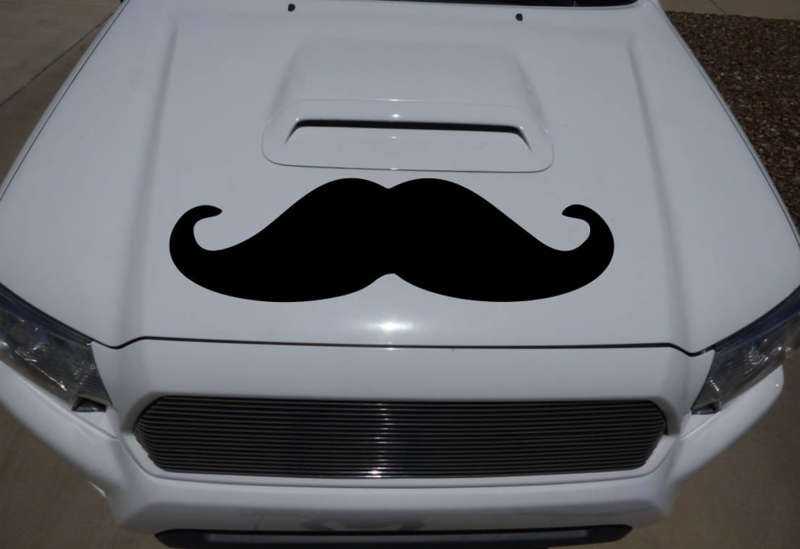 Mustache Decal | Mustache Sticker | Static Cling Decal by Decaltheory ...