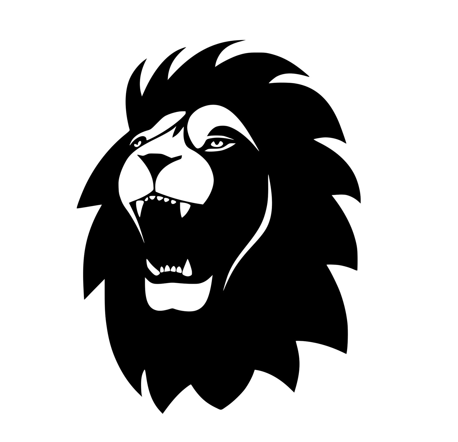 Roaring lion decal lion sticker by DecalTheory on Etsy | Etsy
