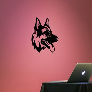 The Loyal German Shepherd Decal Sticker Dog Sticker by Decaltheory on ...