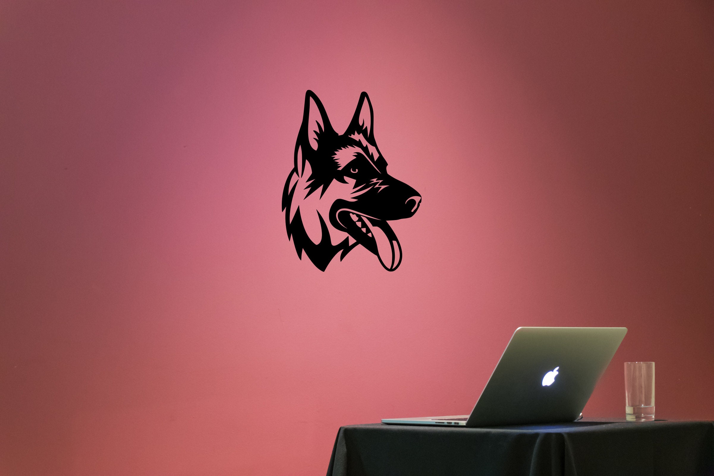 The Loyal German Shepherd Decal Sticker Dog Sticker by | Etsy