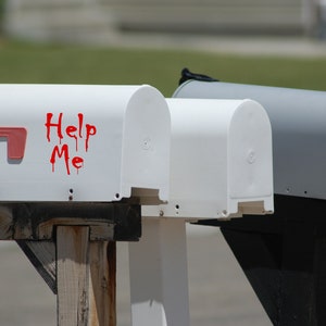 Bloody Help Me Decal | Halloween Sticker | Halloween Blood Decal ...