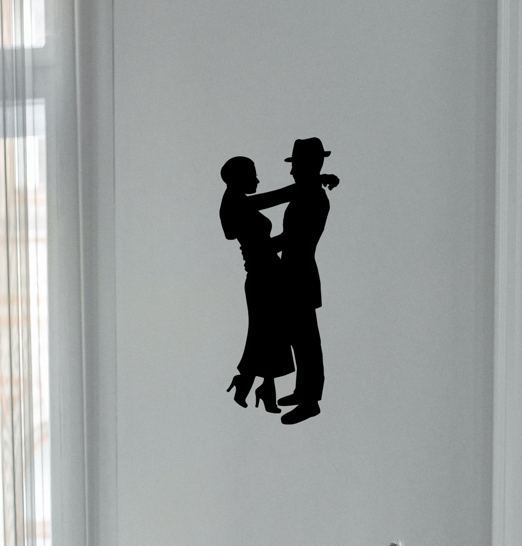 Couple Slow Dancing Silhouette