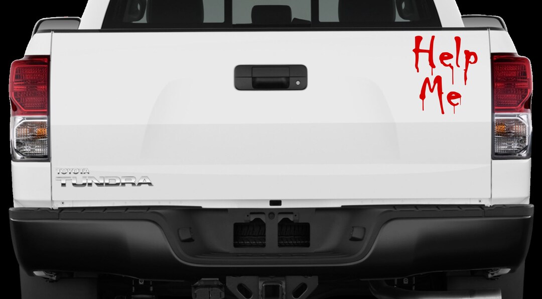 Bloody Help Me Decal | Halloween Sticker | Halloween Blood Decal ...