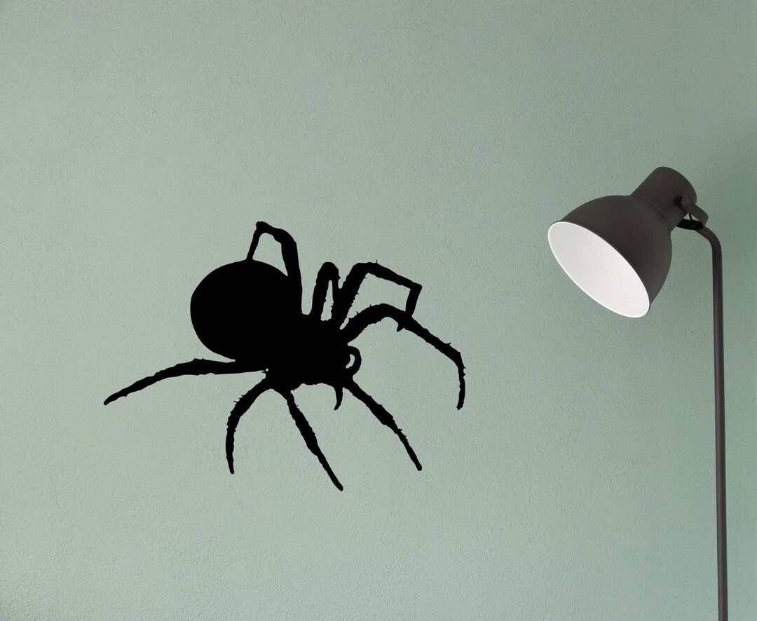 Black Spider Decal | Creepy Spider Sticker for Walls and Windows - Etsy