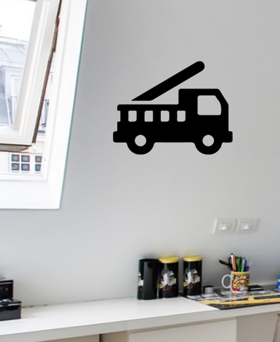 Fire truck decal sticker firetruck decal sticker by | Etsy