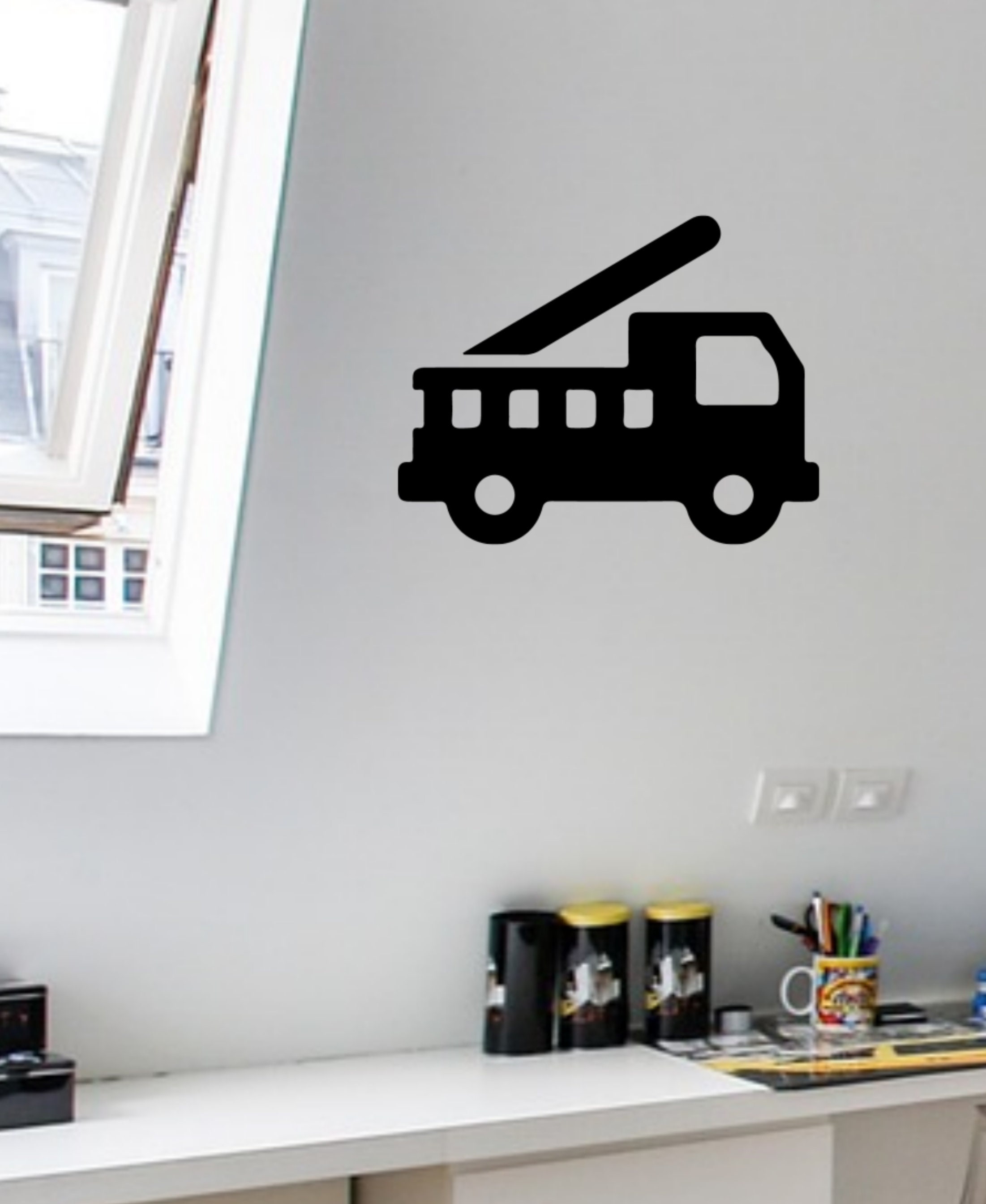 Fire Truck Decal Sticker Firetruck Decal Sticker by - Etsy