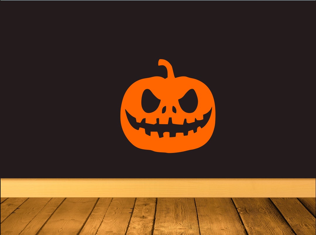 Jack-o-lantern Decal | Pumpkin Sticker | Halloween Decor by Decaltheory ...