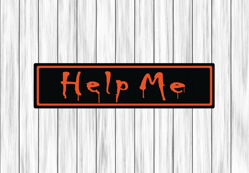 Sinister help Me Sign Aluminum Halloween Sign - Etsy Israel