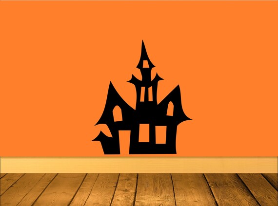 Haunted House Wall Decal Sticker by Decaltheory on Etsy - Etsy UK