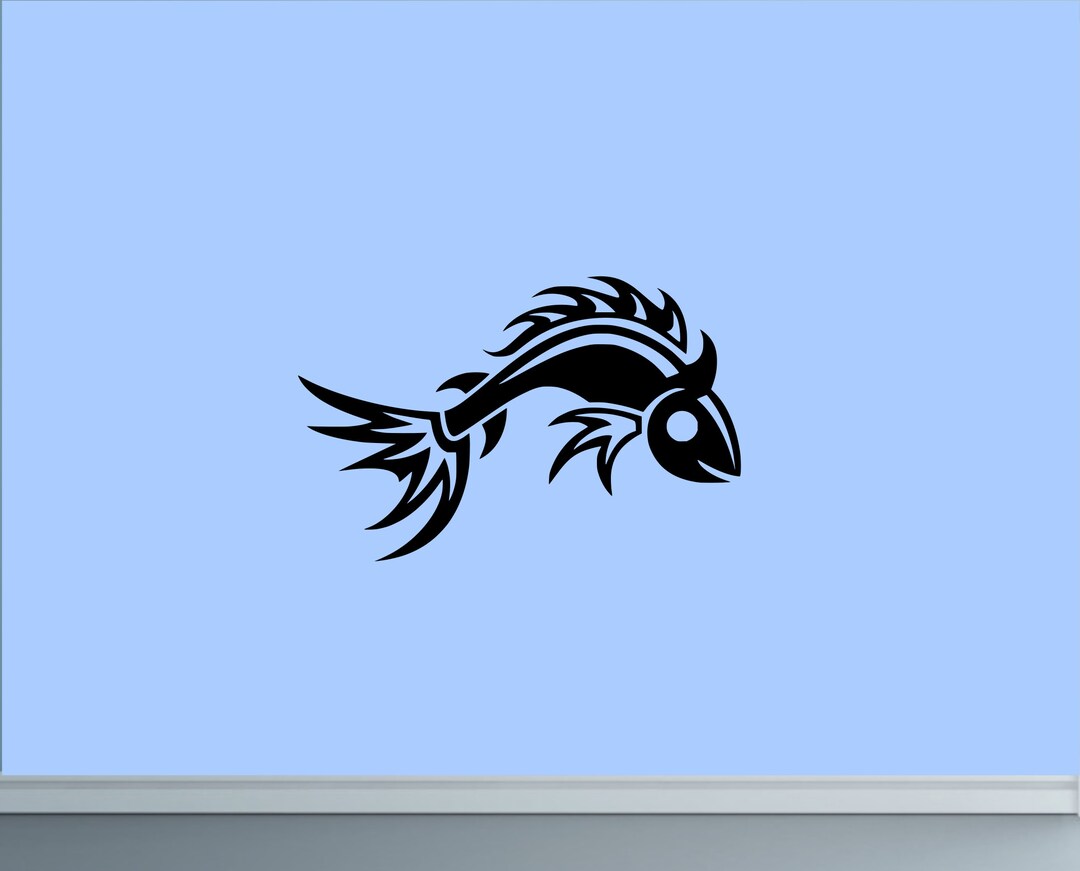 Fish Decal | Tribal Fish Sticker by Decaltheory on Etsy - Etsy