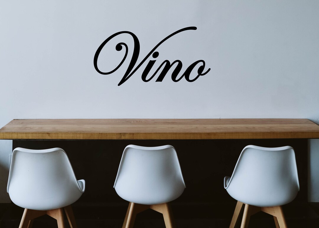 Vino Decal Sticker Wine Decal Sticker by Decaltheory on Etsy - Etsy ...