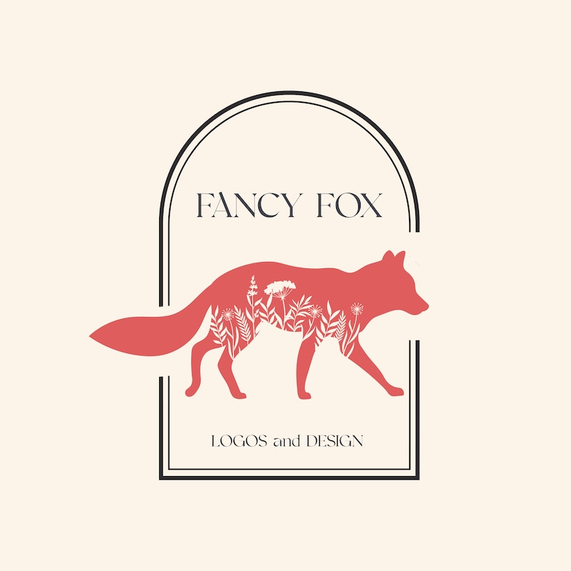 White Fox Logo Svg - Etsy