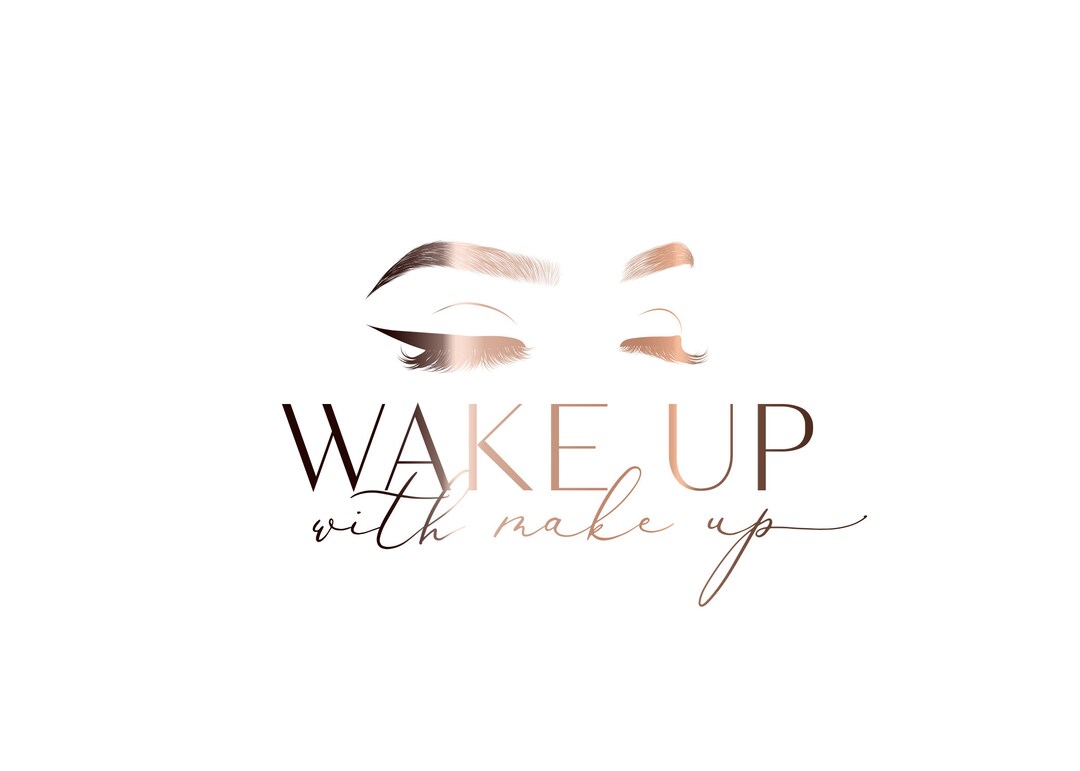 Lash Logo, Rose Gold Lash Logo, Lash Extension Logo, Wink Logo, Premade ...
