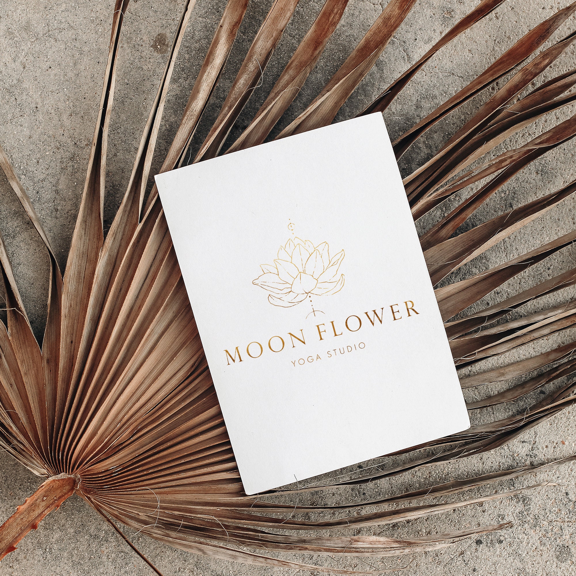 Gold Yoga Logo Lotus Logo Watermark Mandala Logo Custom - Etsy UK