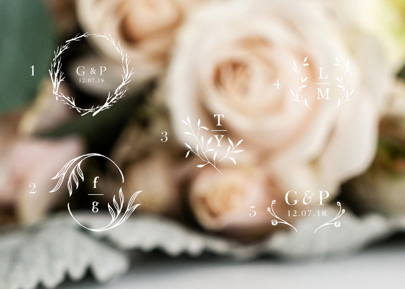 Custom Wedding Logo Custom Logo Wedding Monogram Wedding | Etsy