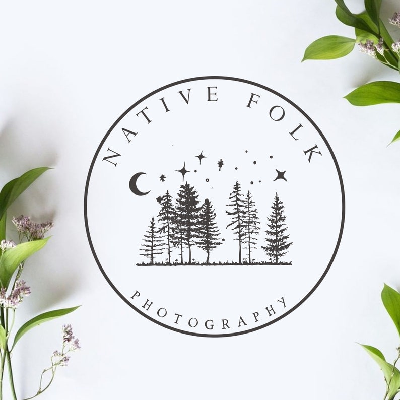 Premade Vintage Photography Rustic Logo Minimalist Logo | Etsy