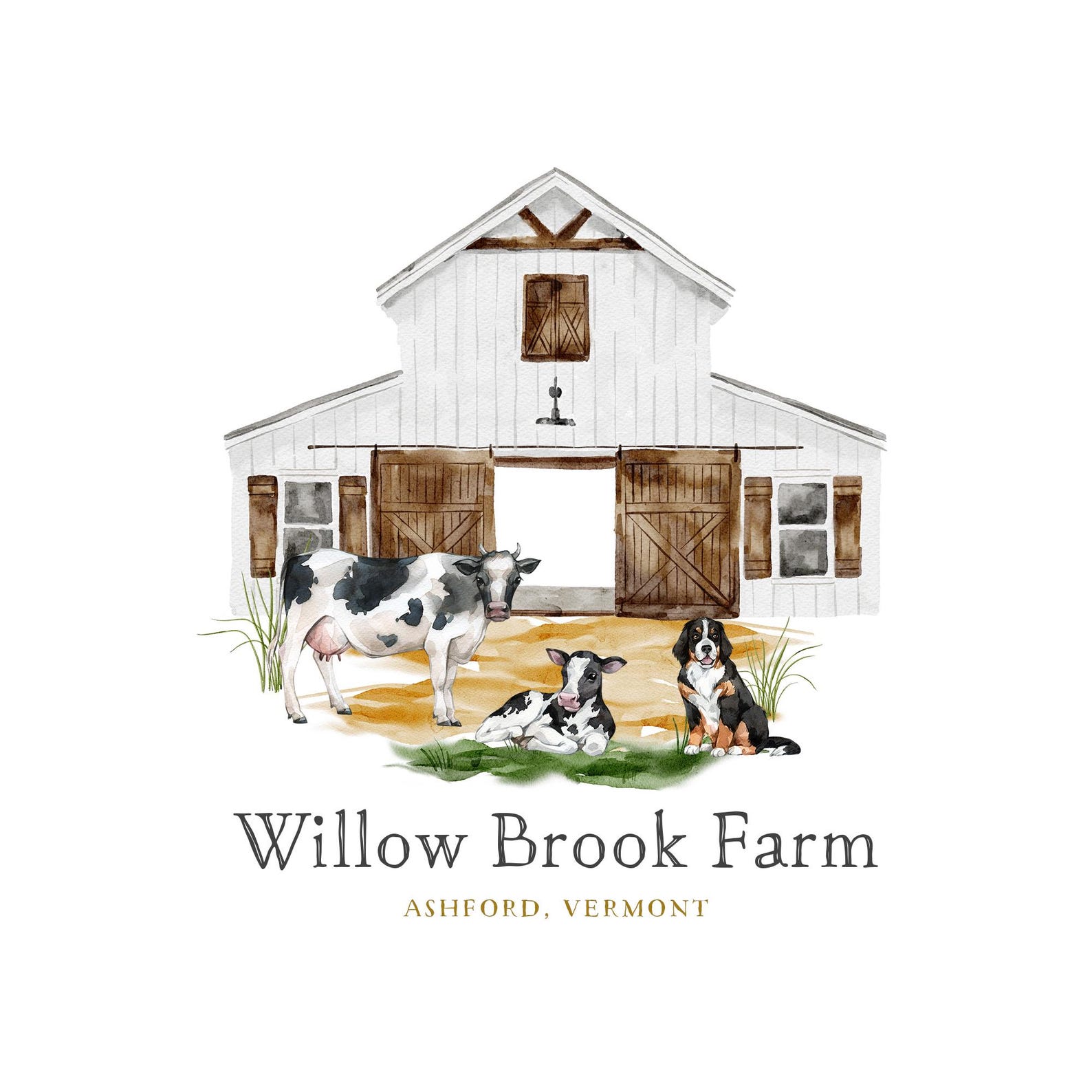 Premade Vintage Photograph Horse Cow Milk Cows Pig Barn Barns Homestock ...