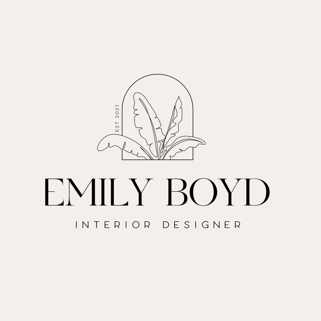 Neutrals Beige Modern Minimal Logo Design Real Estate Interior Design ...