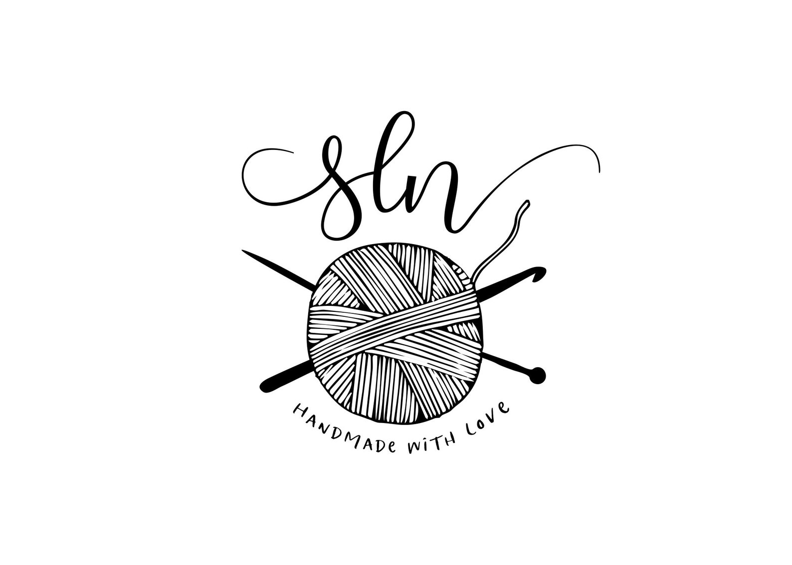 Logotipo de artesanía, logotipo de negocios hecho a mano, logotipo de ...