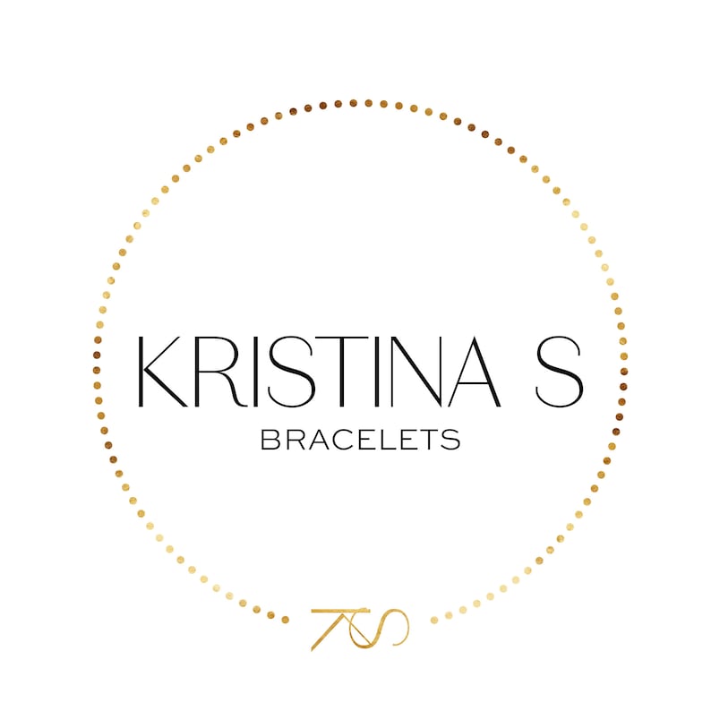 Jewelry Logo Design, Bracelet Premade Logo Package, Circle Gold ...