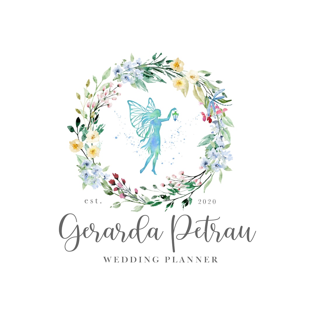 Tinkerbell Logo, Fairy Logo, Magical Logo, Whimsical Logo, Pixie Logo ...