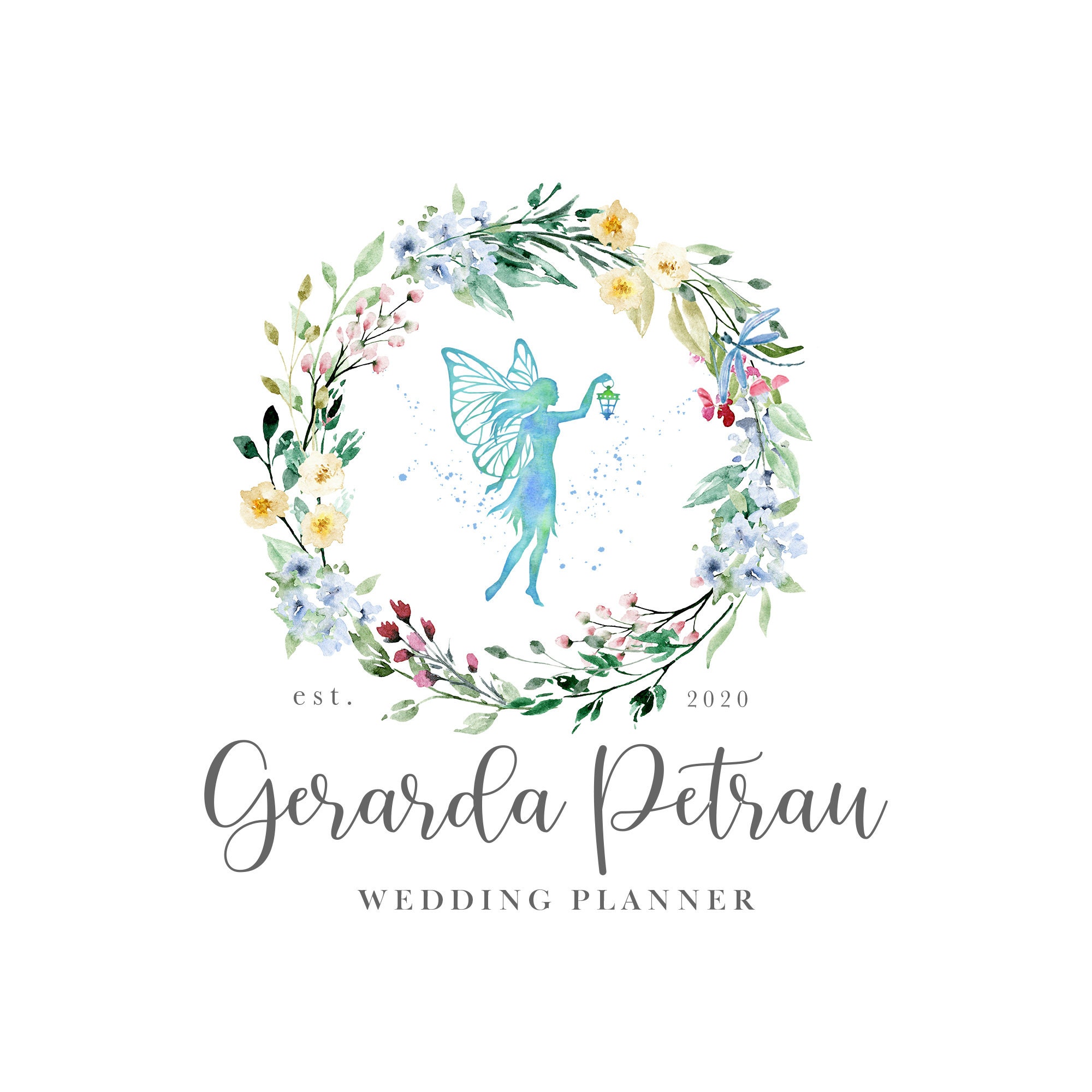 Tinkerbell Logo, Fairy Logo, Magical Logo, Whimsical Logo, Pixie Logo, Enchanting Logo, Sparkly ...