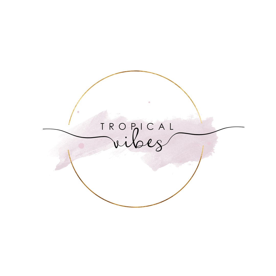 Luxe Faux Gold Calligraphy Logo Design, Luxury Fancy Gold Circle Logo ...