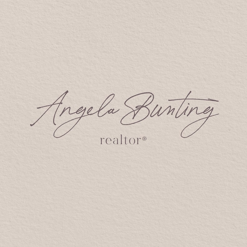 Real Estate Logo Signature Design Realtor Logo Realtor - Etsy