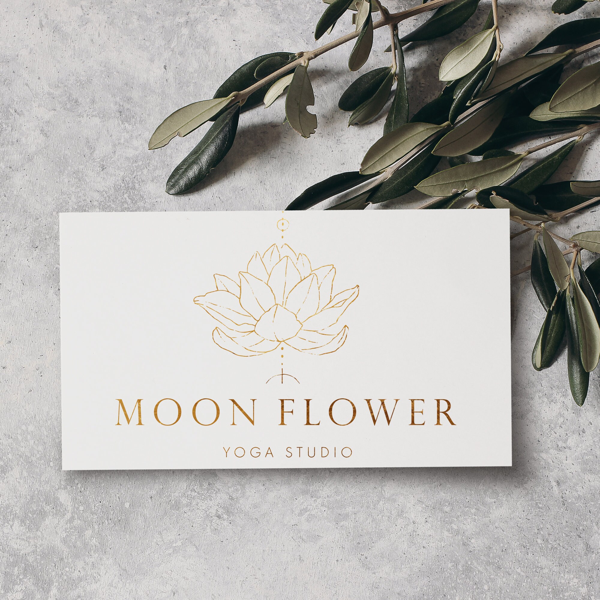 Gold Yoga Logo Lotus Logo Watermark Mandala Logo Custom - Etsy UK