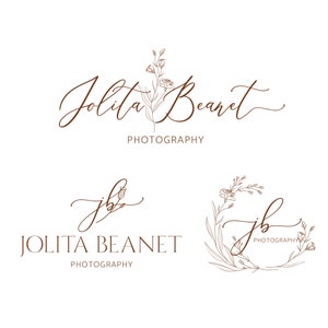 Premade Logo, Watermark, Business Rustic Gift Logo, Vintage Watercolor ...