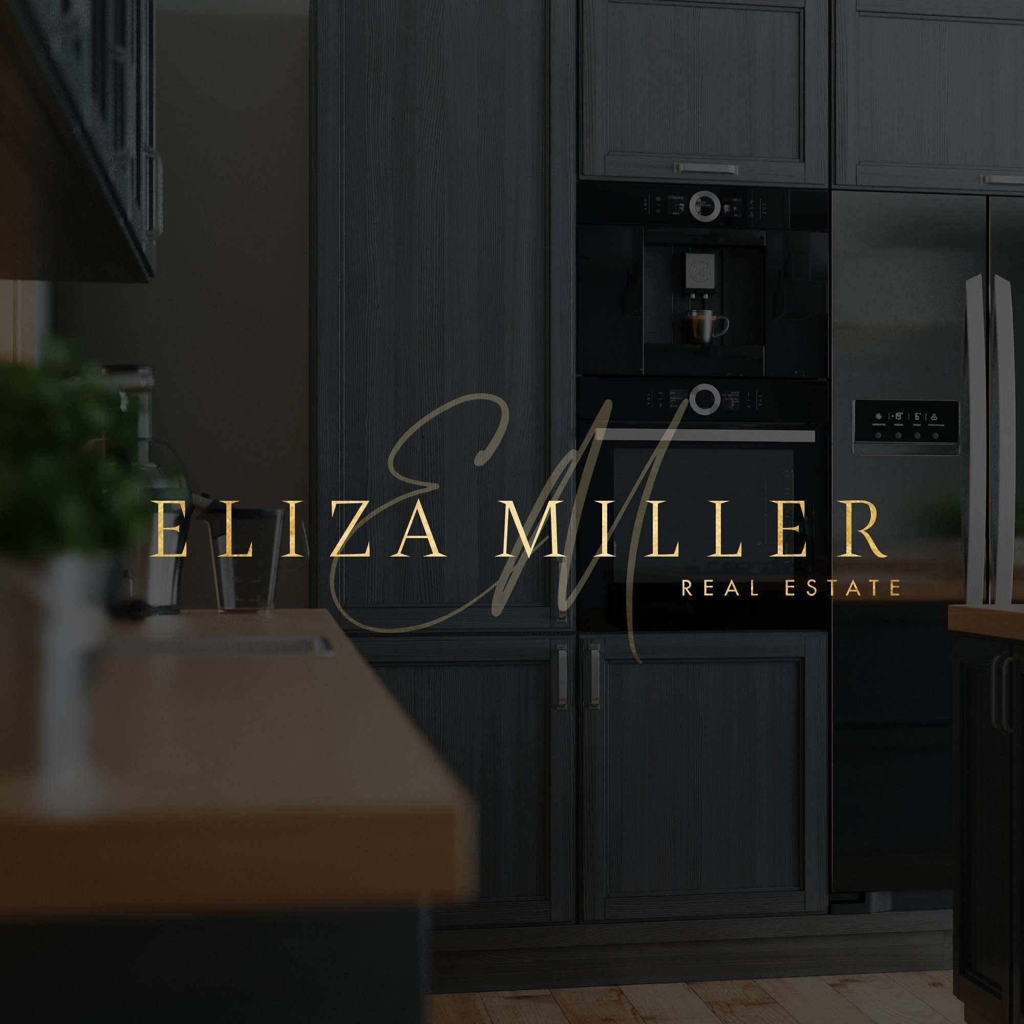 Premade Logo Design Gold Golden Realtor Logo Set Realty Logo | Etsy