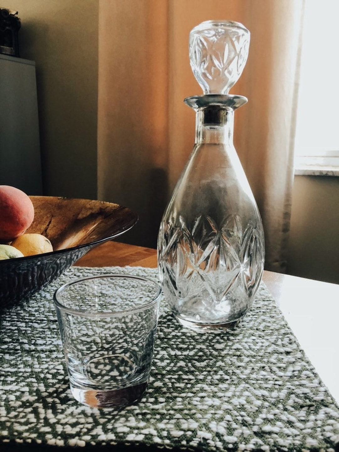 Vintage Liquor Decanter With Corked Topper - Etsy