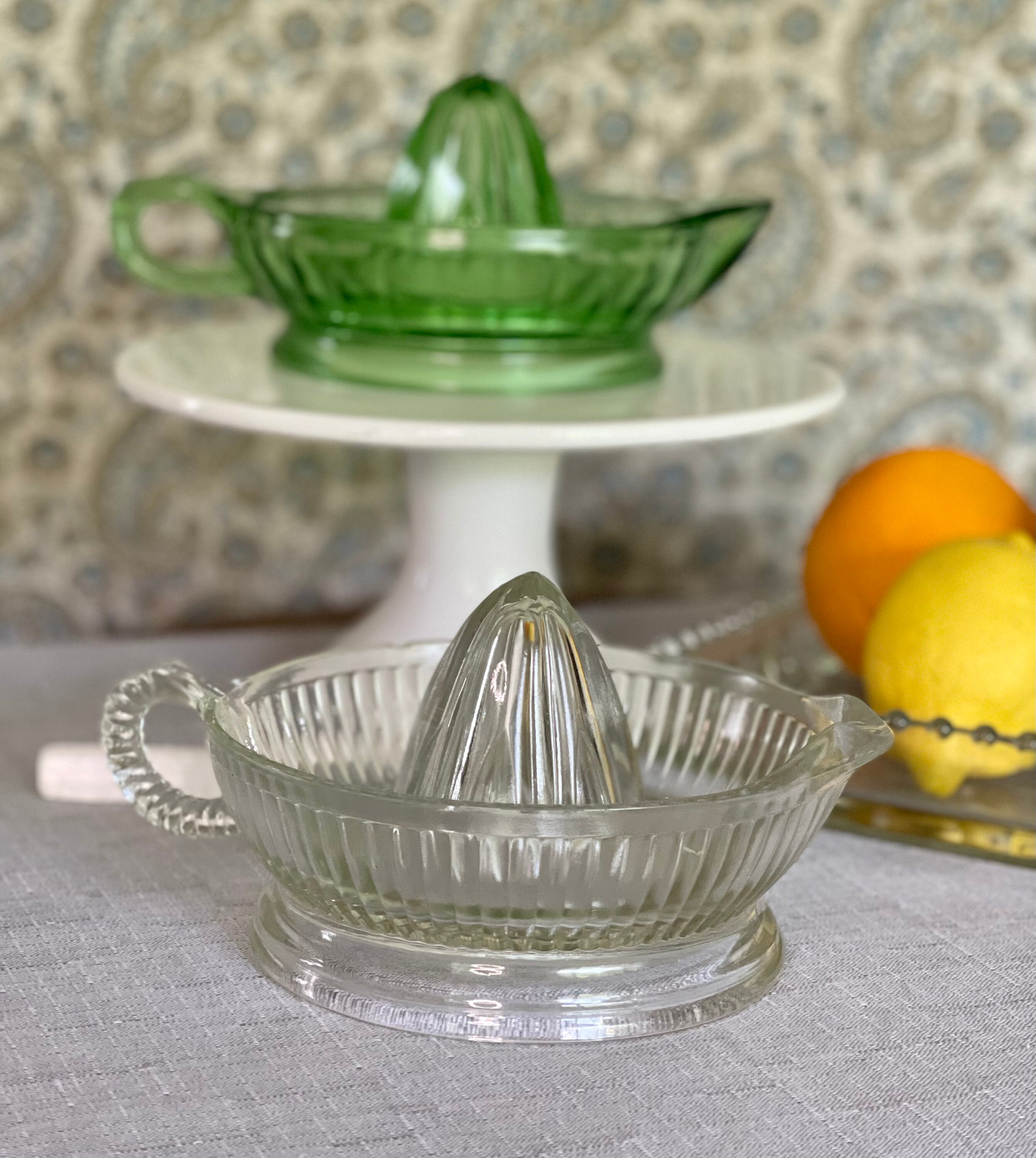 Vintage Clear Glass Citrus Juicer With Ribbed Detail - Etsy