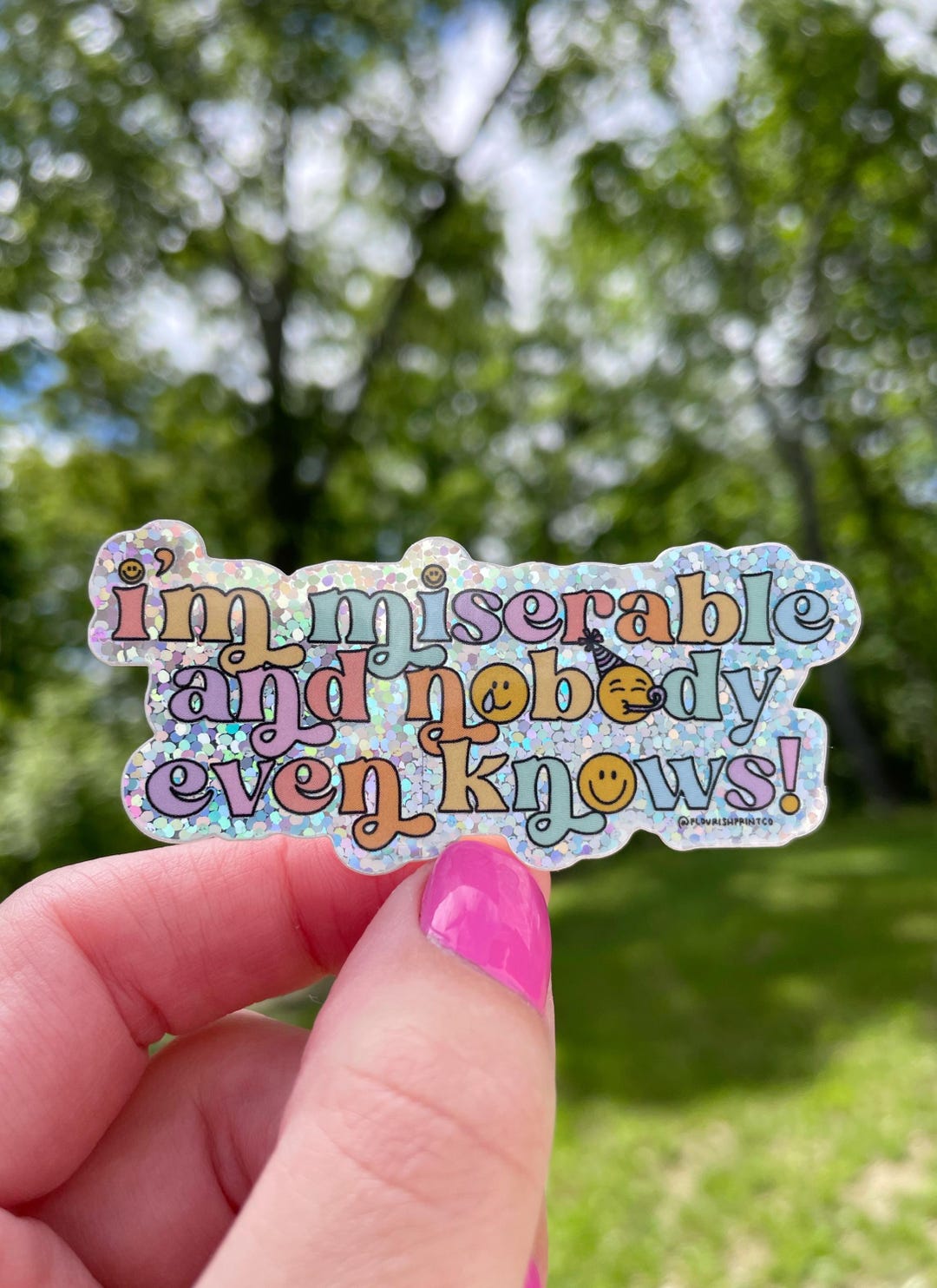 HOLOGRAPHIC TTPD Sticker, Holographic Sticker, Stanley, Kindle Sticker ...
