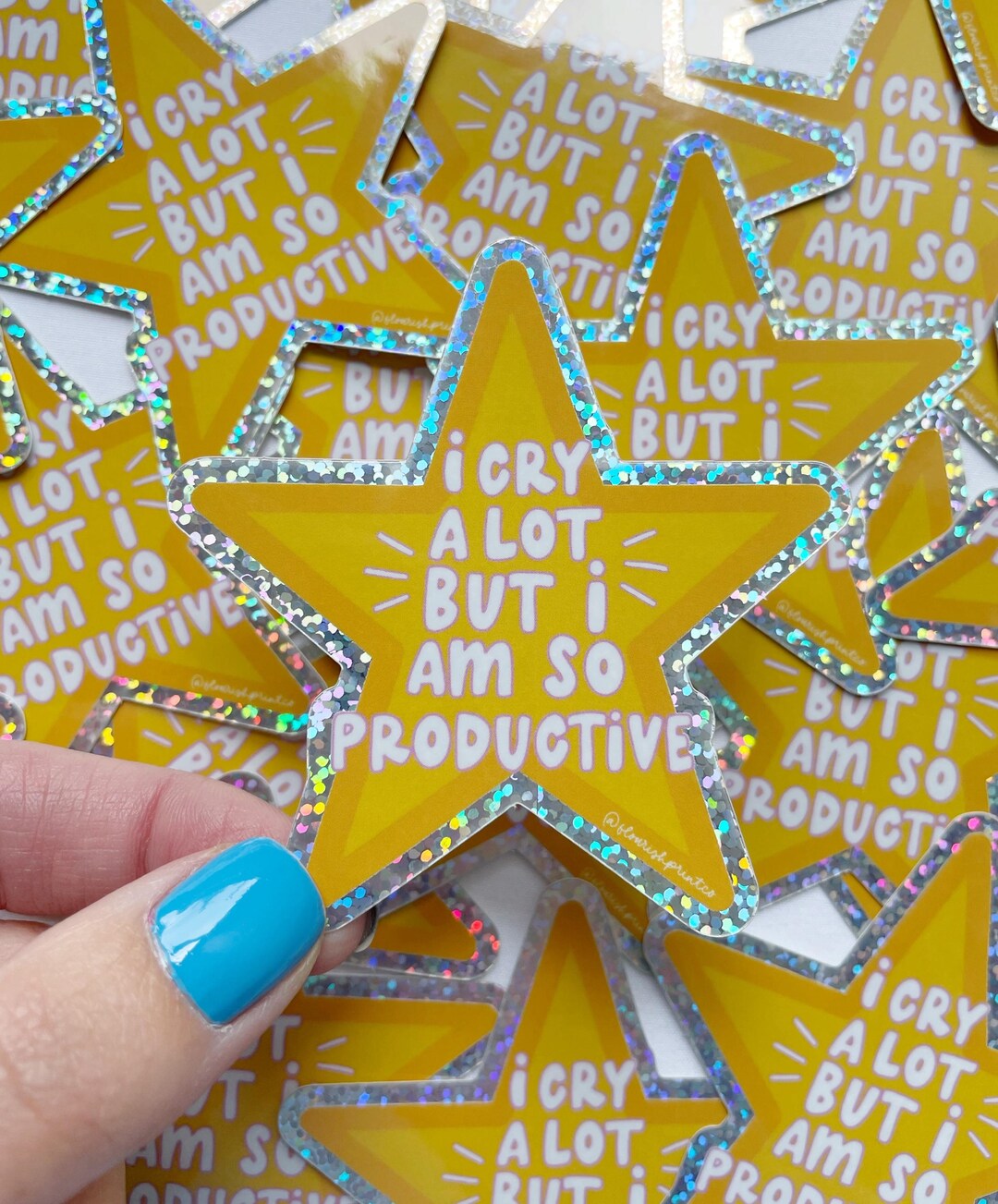 HOLOGRAPHIC STAR Sticker, Gift for Bestie, Stanley Sticker, Kindle ...