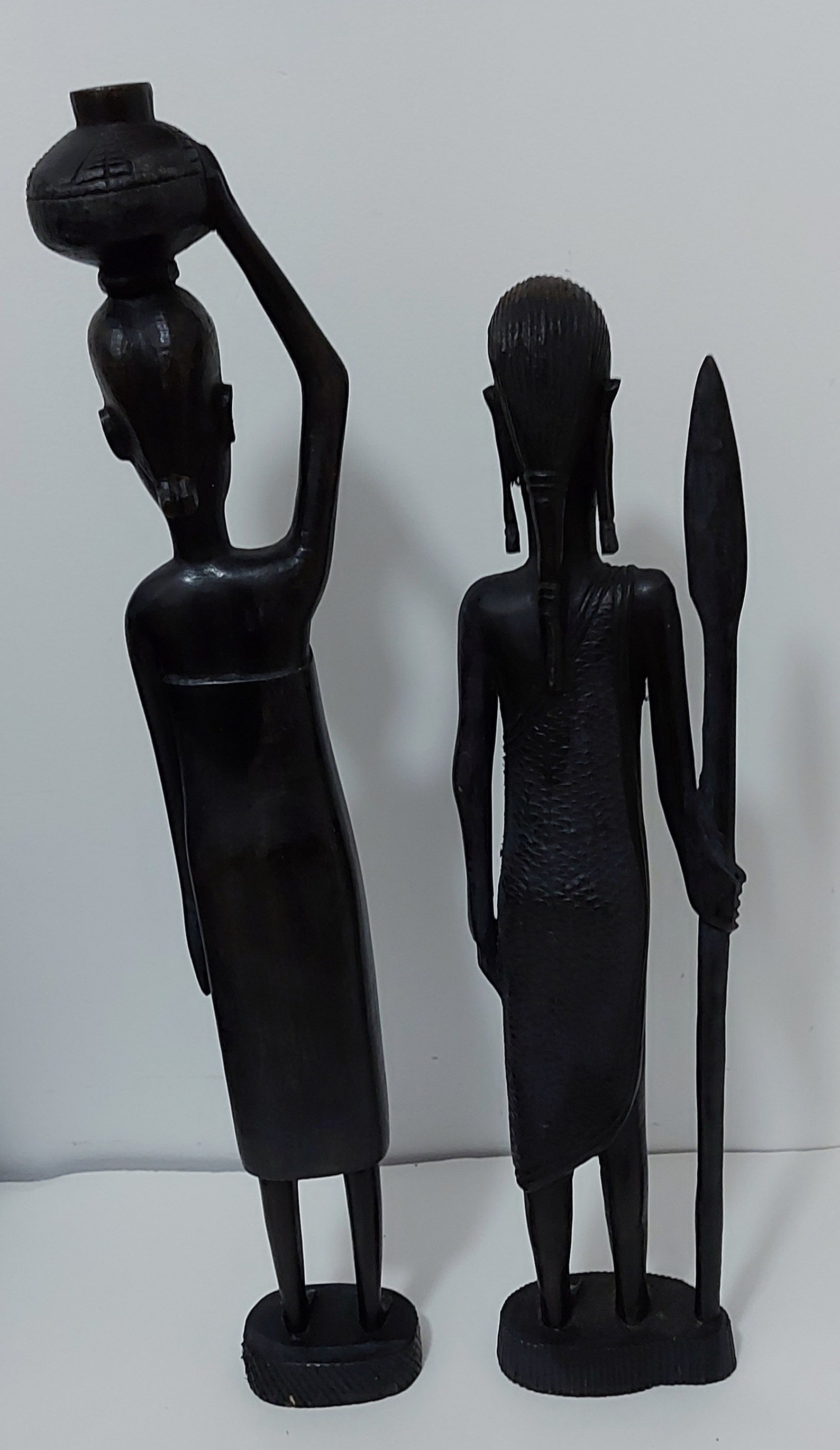 Ebony Hand-carved African Statues Kenya Ebony Figures - Etsy