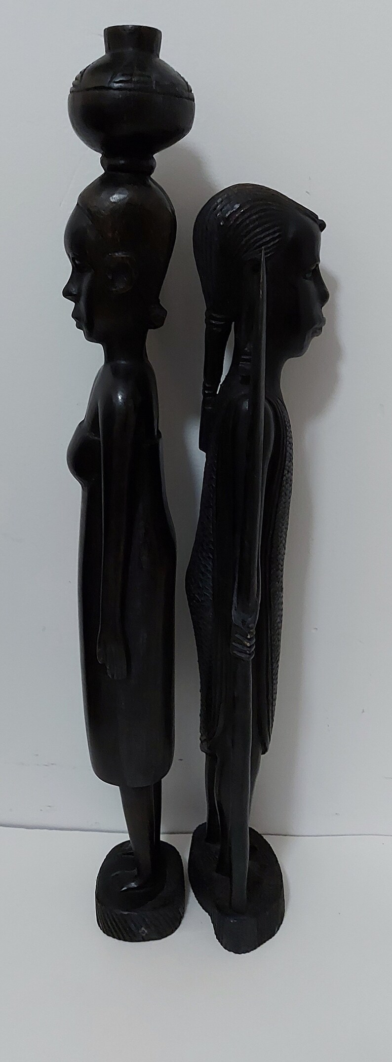 Ebony Hand-carved African Statues Kenya Ebony Figures - Etsy