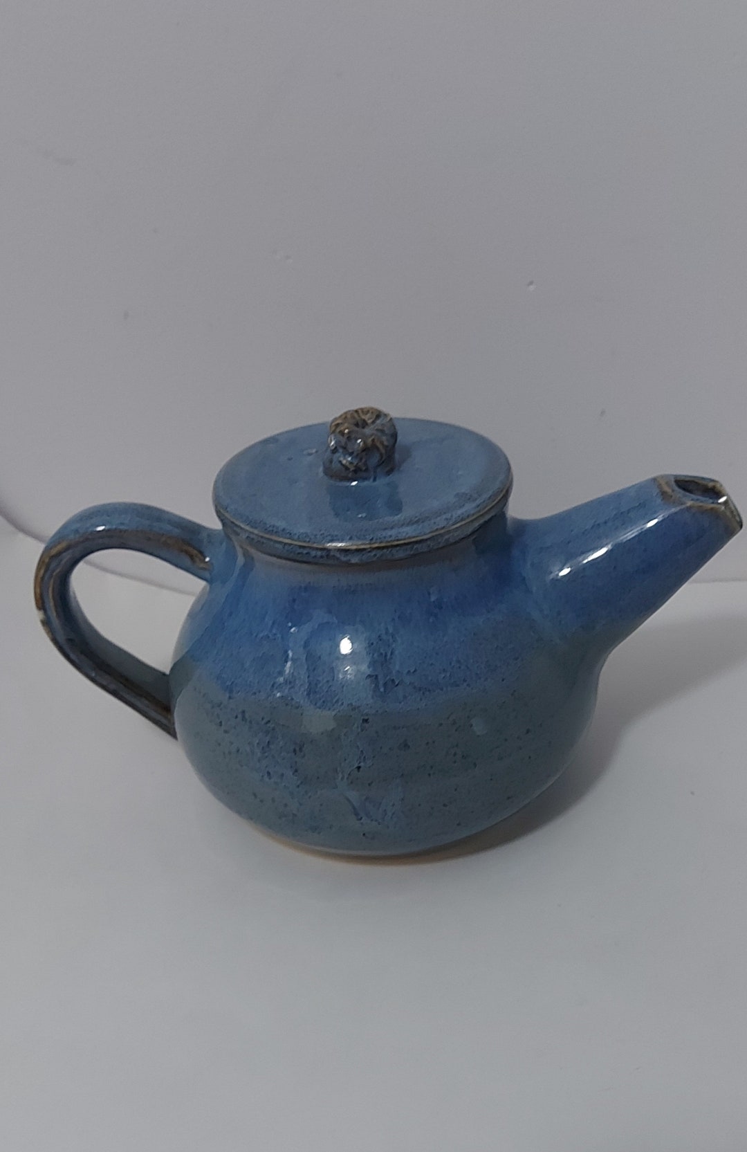 Studio Teapot, Blue Clay Pottery Teapot - Etsy