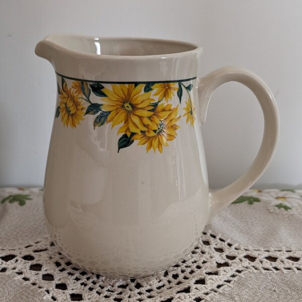Sunflower Pitcher - Etsy