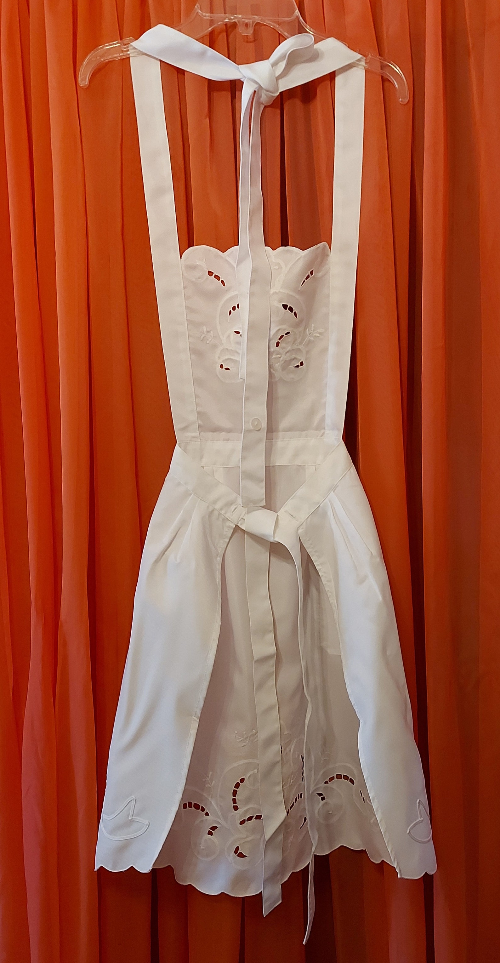 White Lace Apron - Etsy