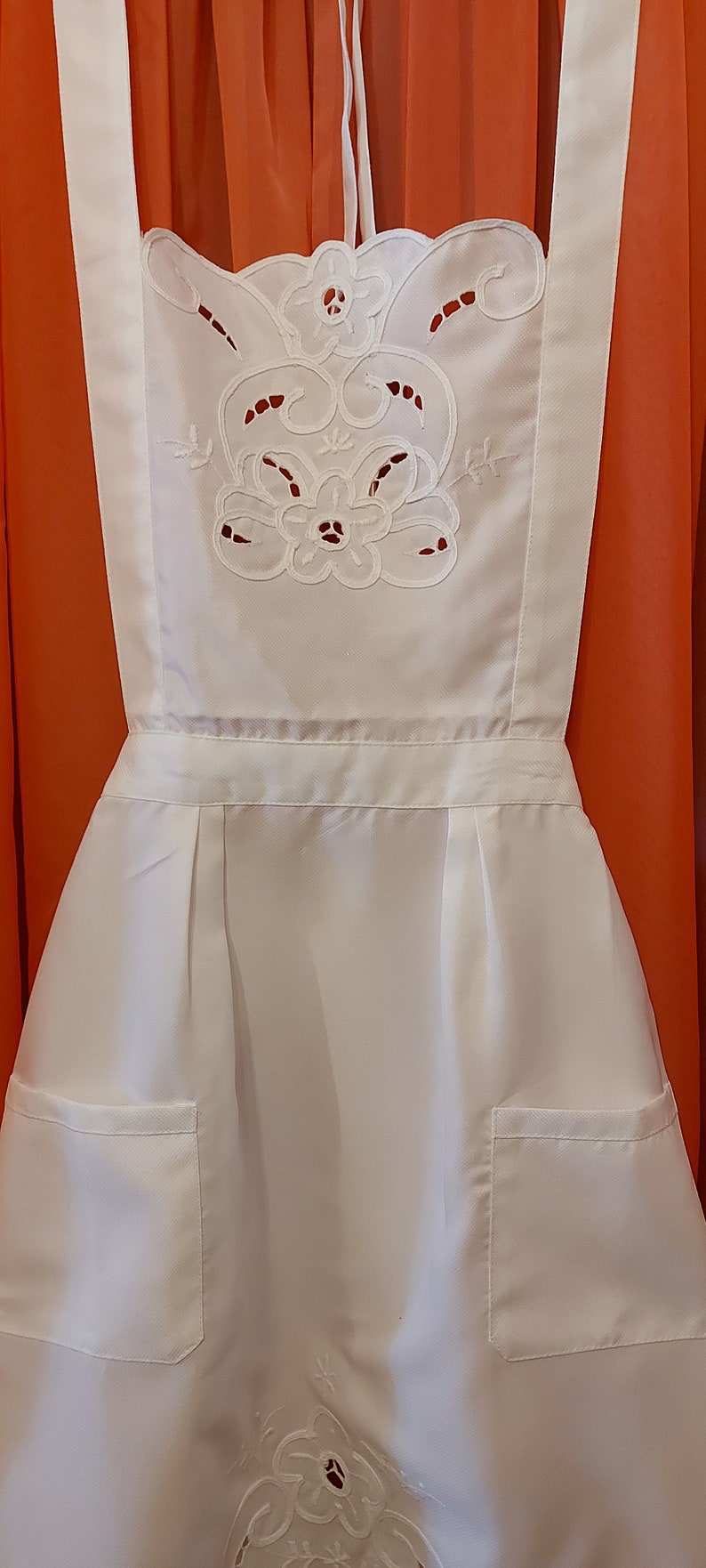 White Lace Apron - Etsy