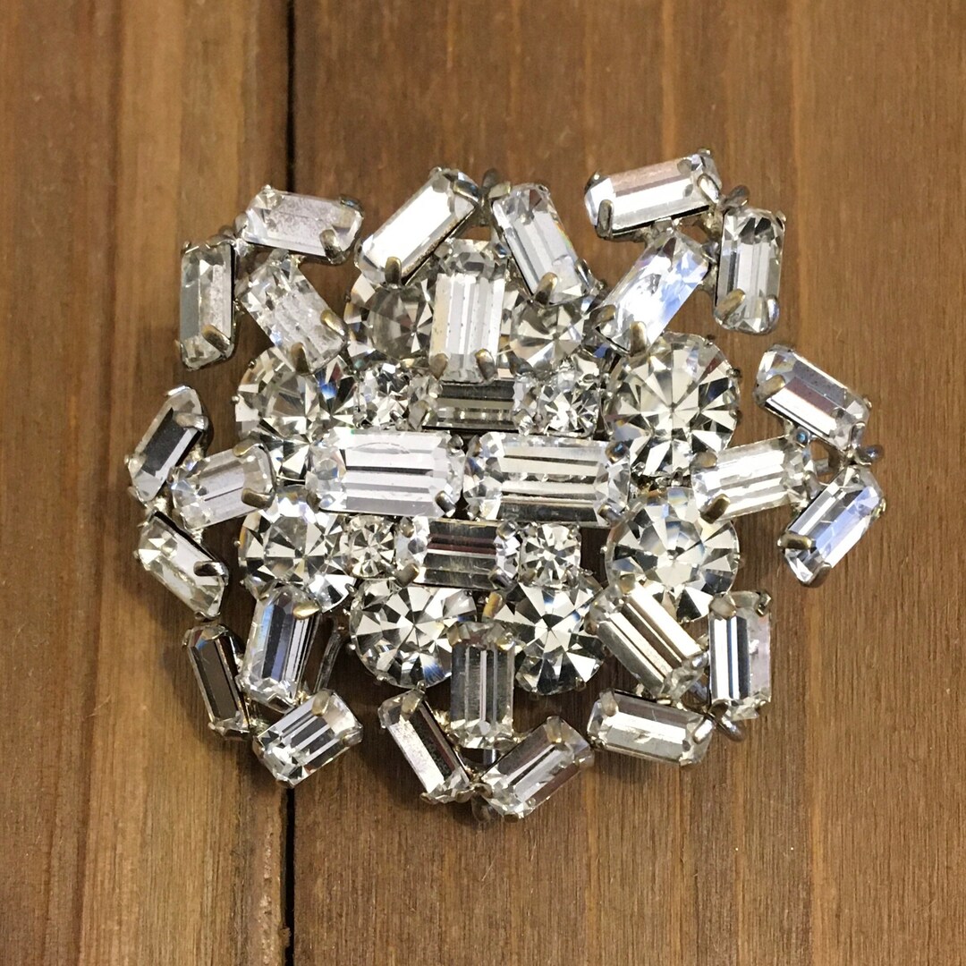 Broche en strass - Etsy France